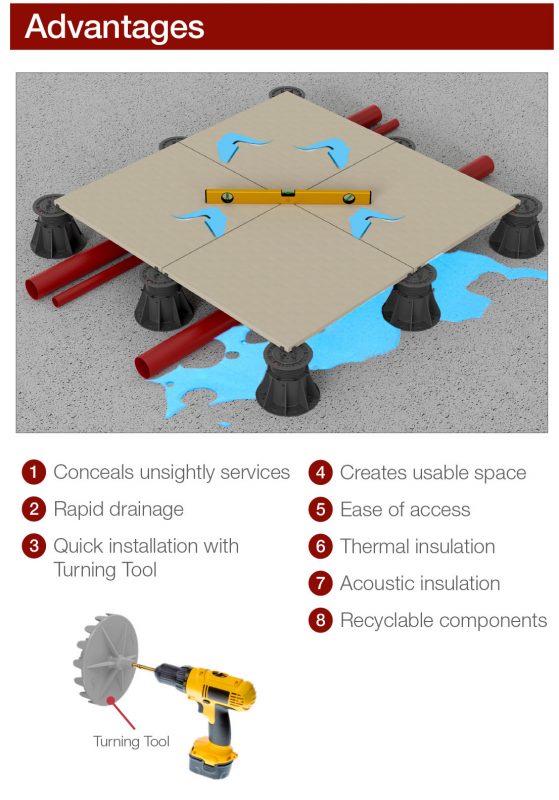 VersiJack-C | POWERFLOOR Raised Floor System - MALAYSIA